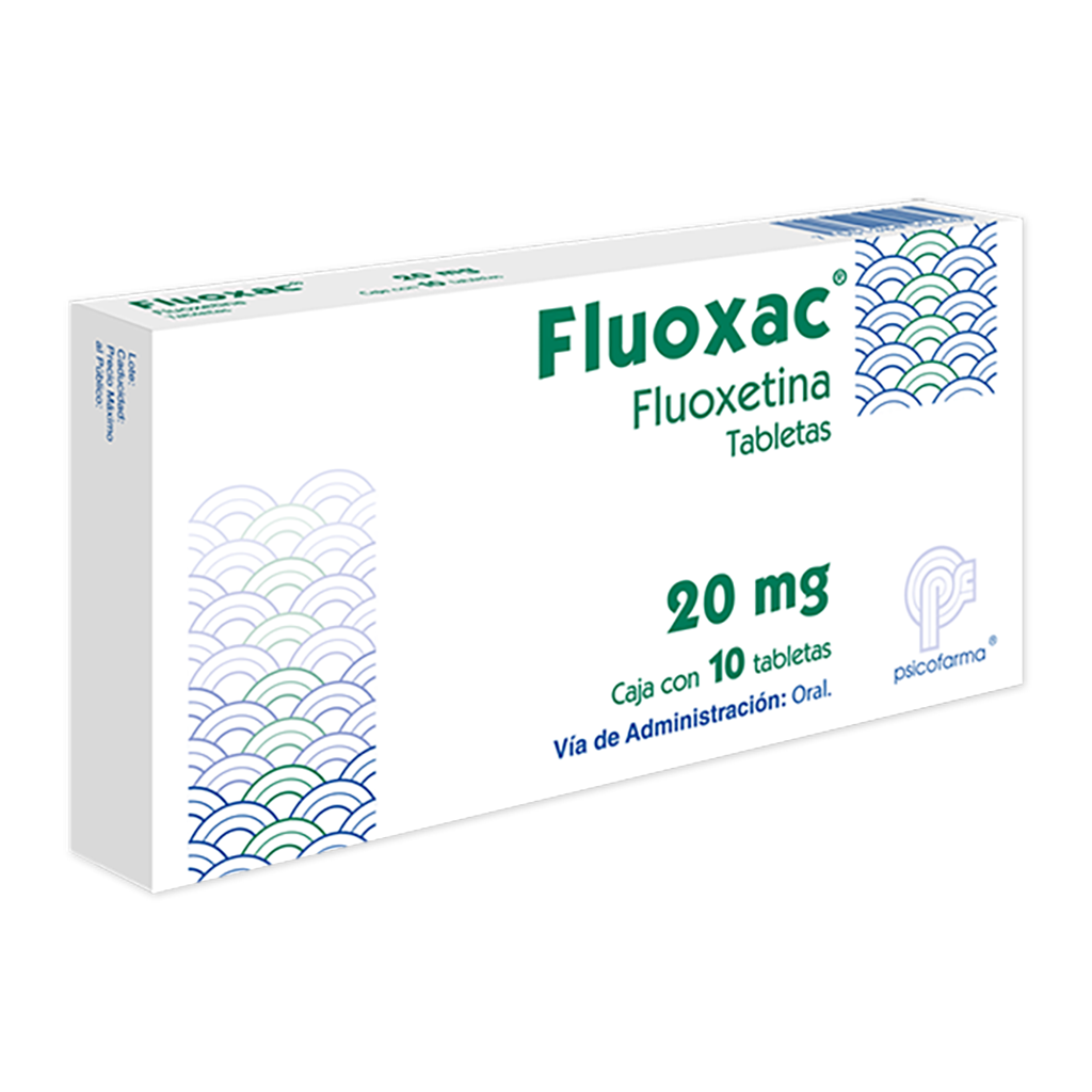 FLUOXAC 20 MG CON 10 TABLETAS – FARMACIA CALDERON