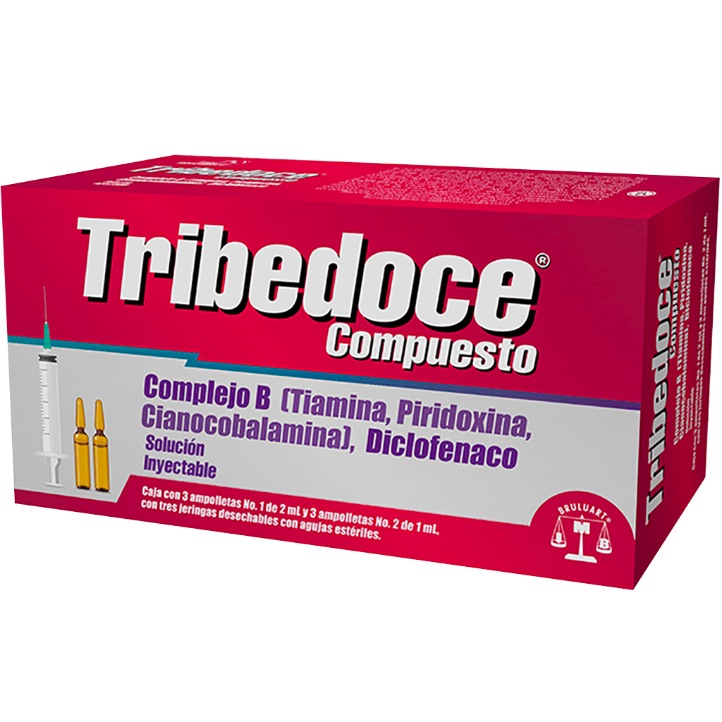 TRIBEDOCE COMPUESTO CON 3 AMPOLLETAS – FARMACIA CALDERON