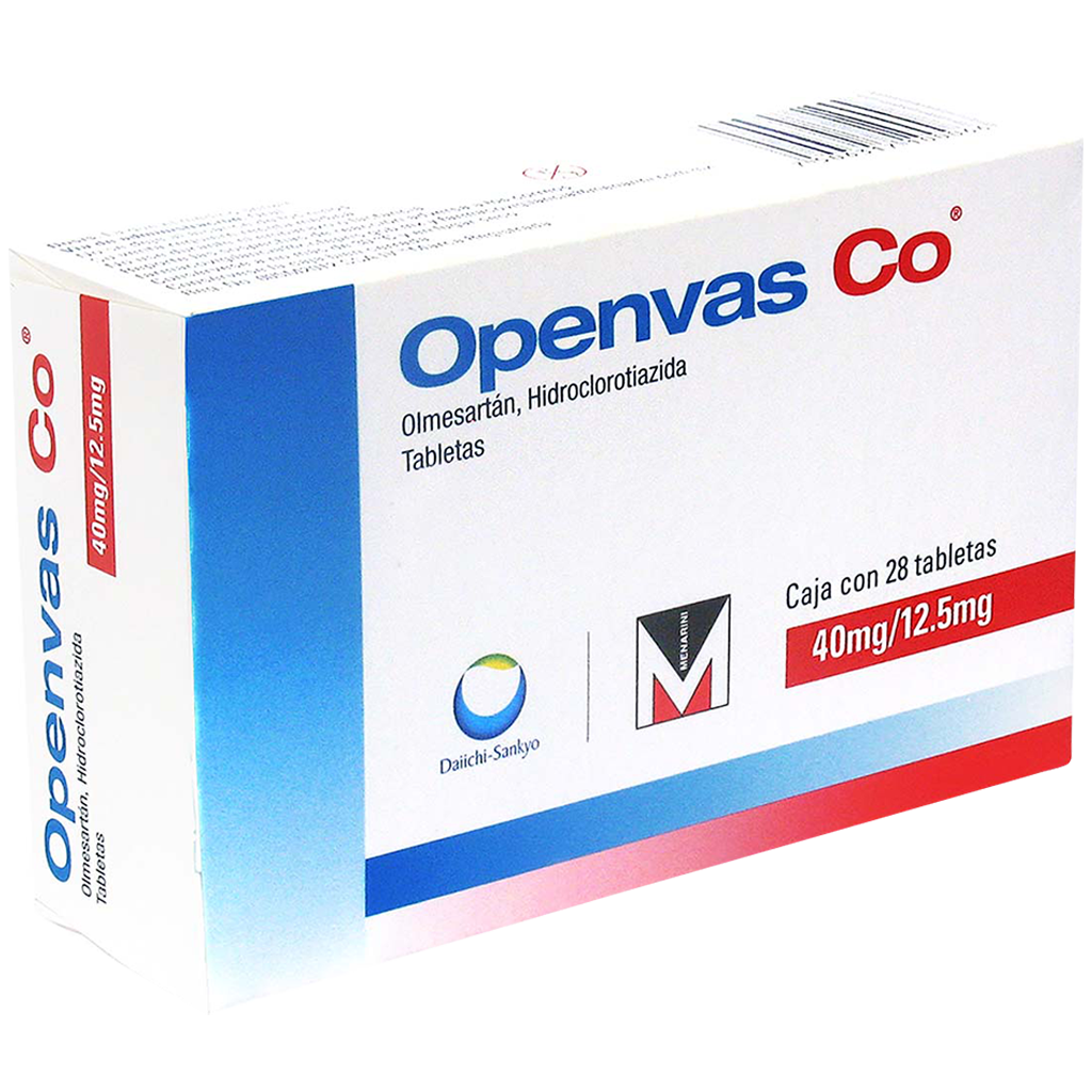 OPENVAS CO 40/12.5MG CON 28 TABLETAS – FARMACIA CALDERON
