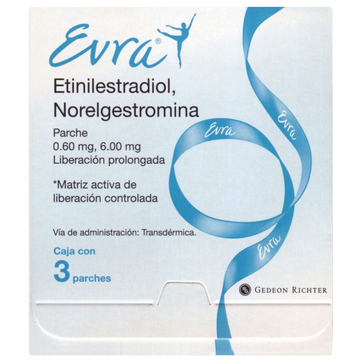 EVRA 6MG/600MCG CON 3 PARCHES ANTICONCEPTIVOS – FARMACIA CALDERON