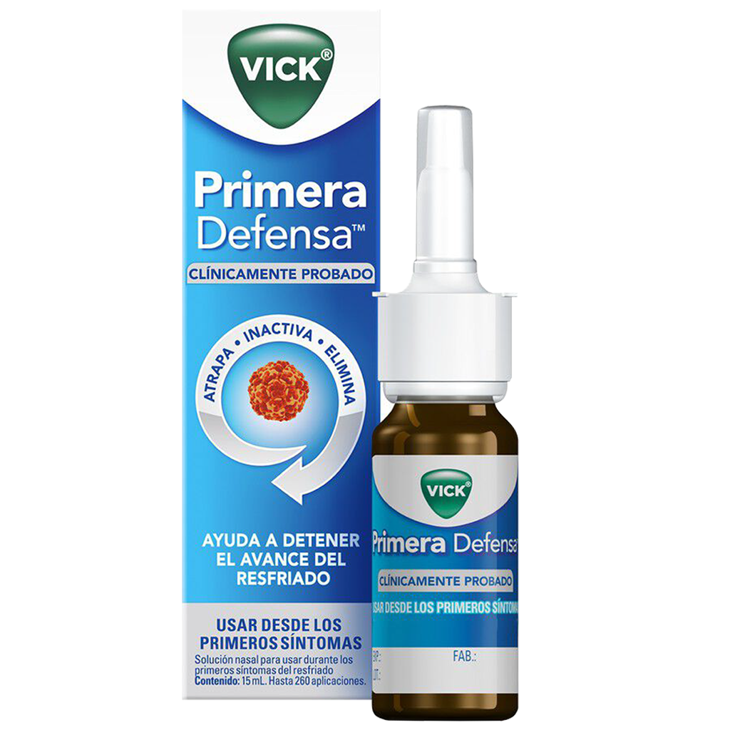 VICK PRIMERA DEFENSA SOLUCION NASAL CON 15ML – FARMACIA CALDERON