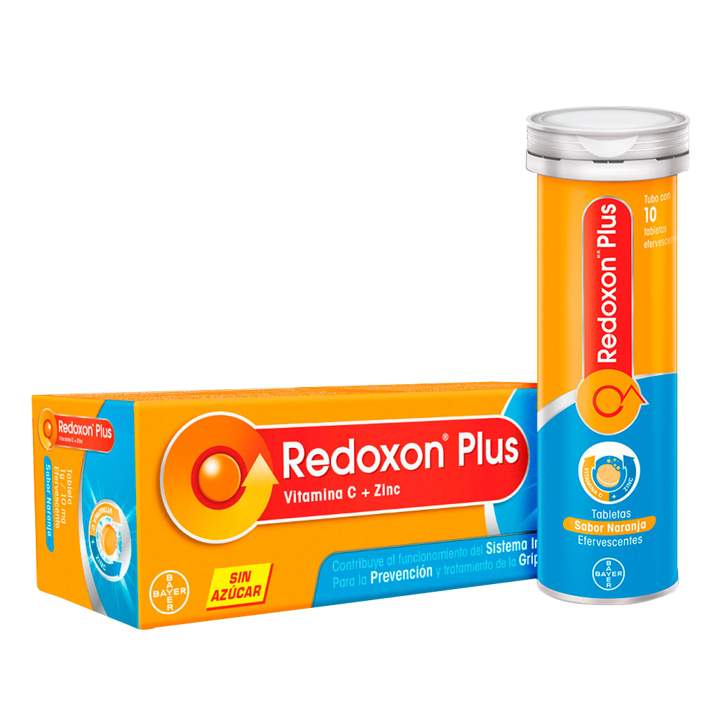 REDOXON PLUS CON 10 TABLETAS EFERVESCENTES – FARMACIA CALDERON