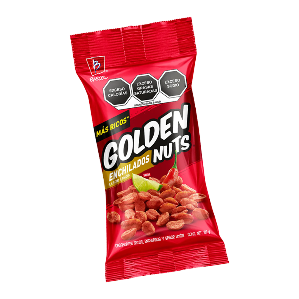 GOLDEN NUTS ENCHILADOS CON 100G – FARMACIA CALDERON