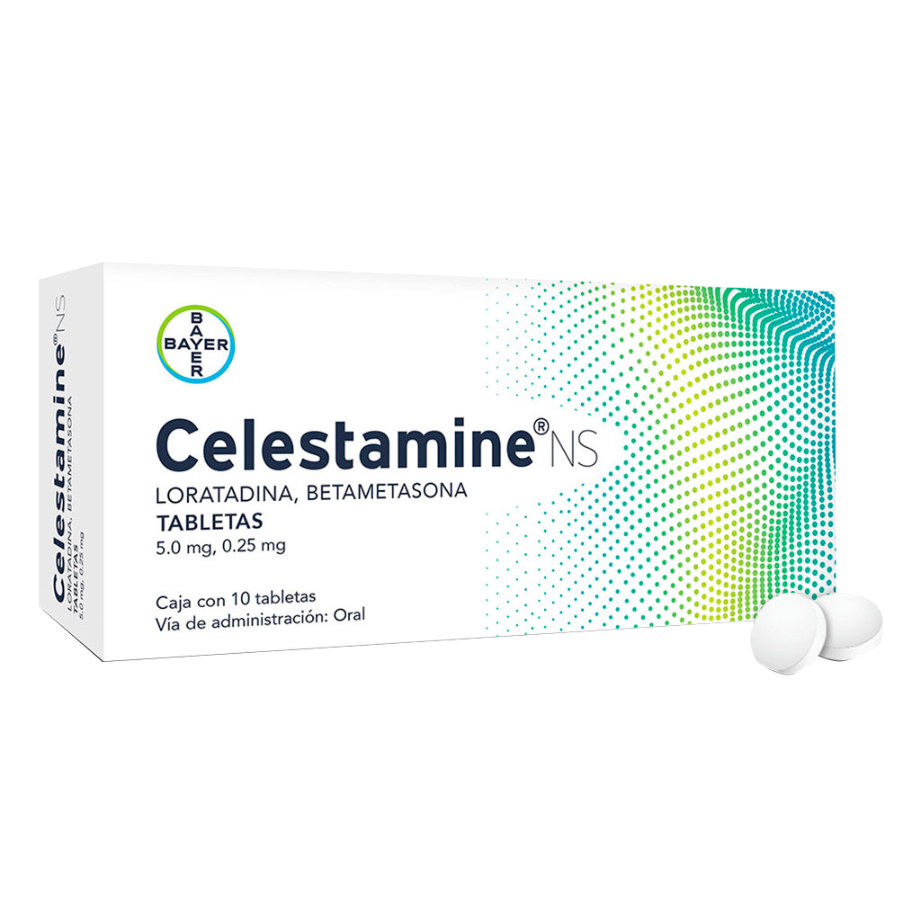 CELESTAMINE NS 5/0.25MG CON 10 TABLETAS – FARMACIA CALDERON