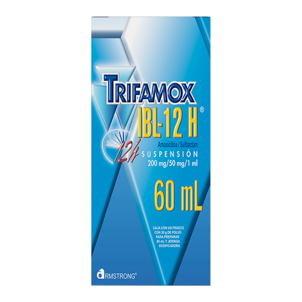 TRIFAMOX IBL 12HRS SUSPENSION CON 60ML – FARMACIA CALDERON