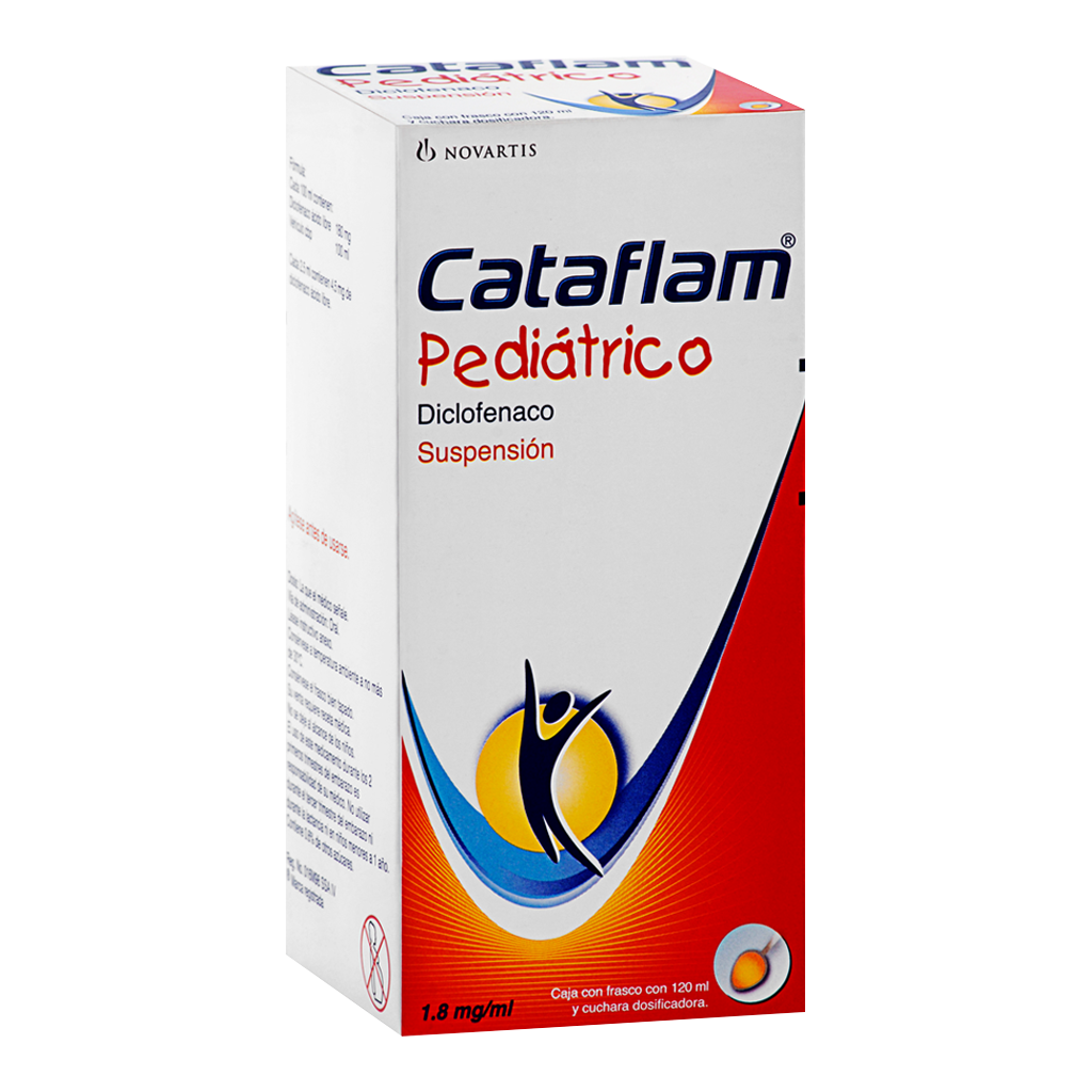 CATAFLAM PEDIATRICO 180MG SUSPENSION CON 120ML – FARMACIA CALDERON