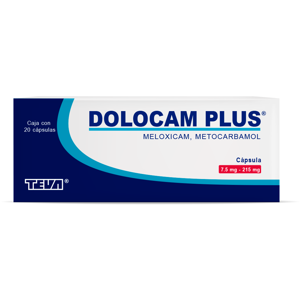 DOLOCAM PLUS 7.5/215MG CON 20 CAPSULAS – FARMACIA CALDERON