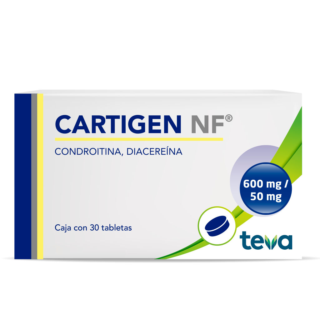 CARTIGEN NF 600/50MG CON 30 TABLETAS – FARMACIA CALDERON