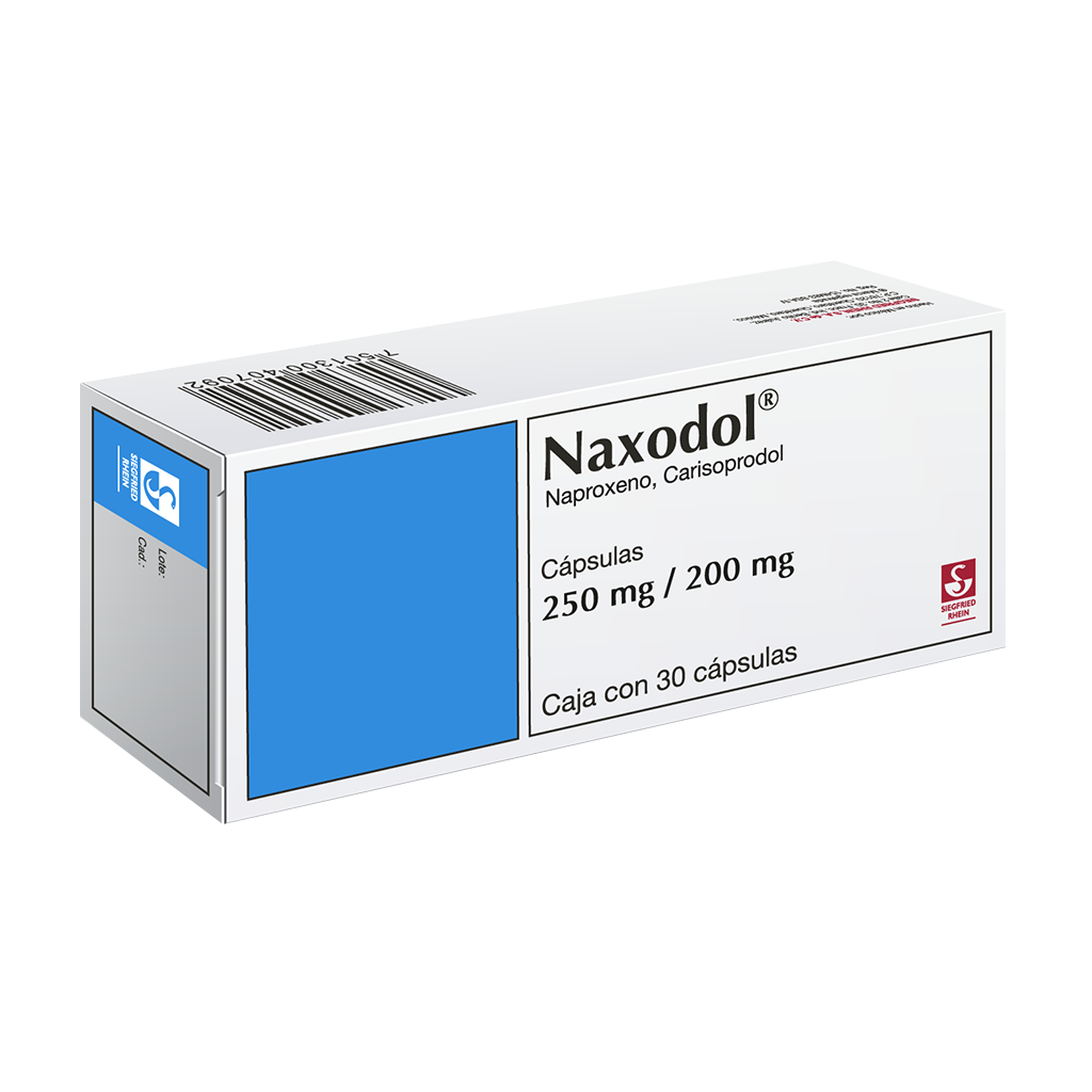 NAXODOL 250-200MG CON 30 CÁPSULAS – FARMACIA CALDERON
