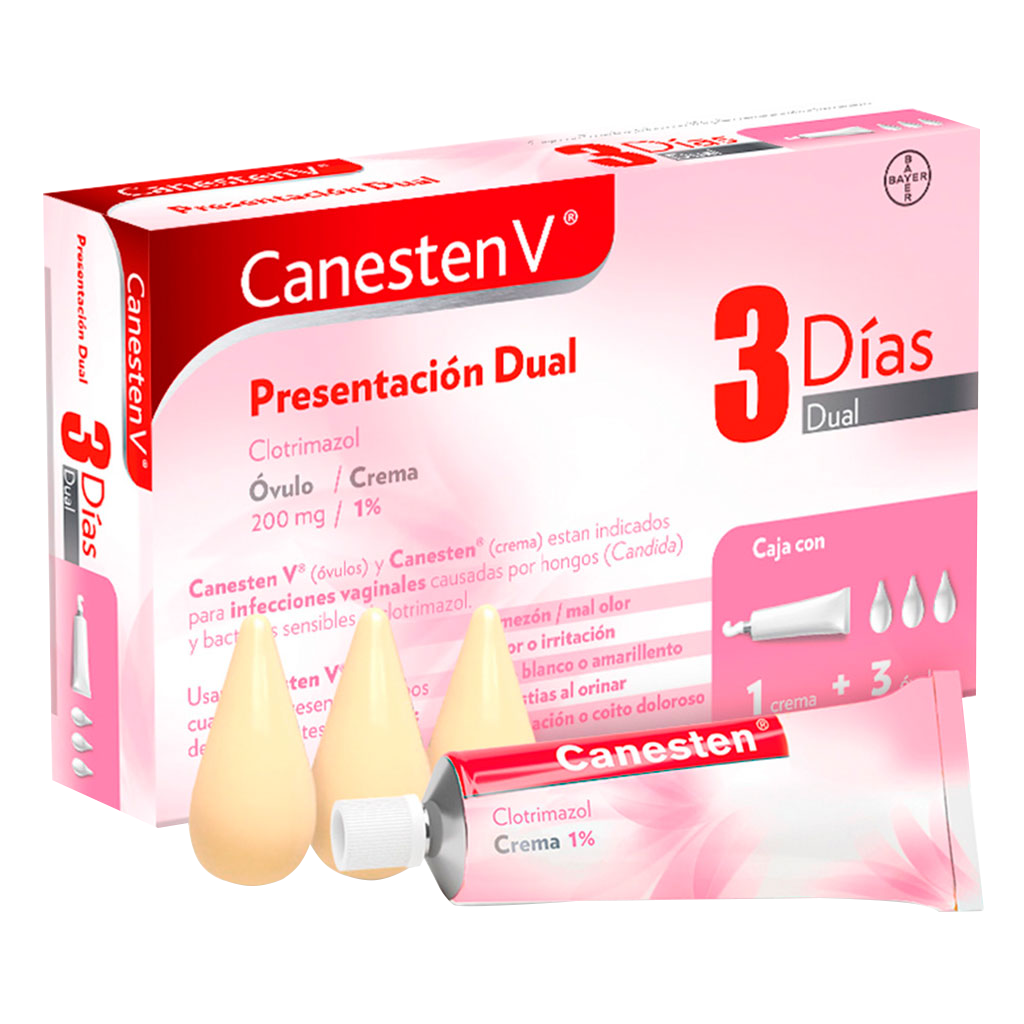 CANESTEN V DUAL 3 DIAS OVULOS Y CREMA – FARMACIA CALDERON