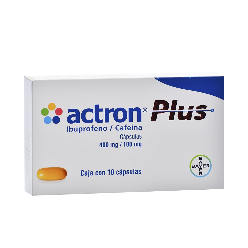 ACTRON PLUS 400/100MG CON 10 CAPSULAS – FARMACIA CALDERON