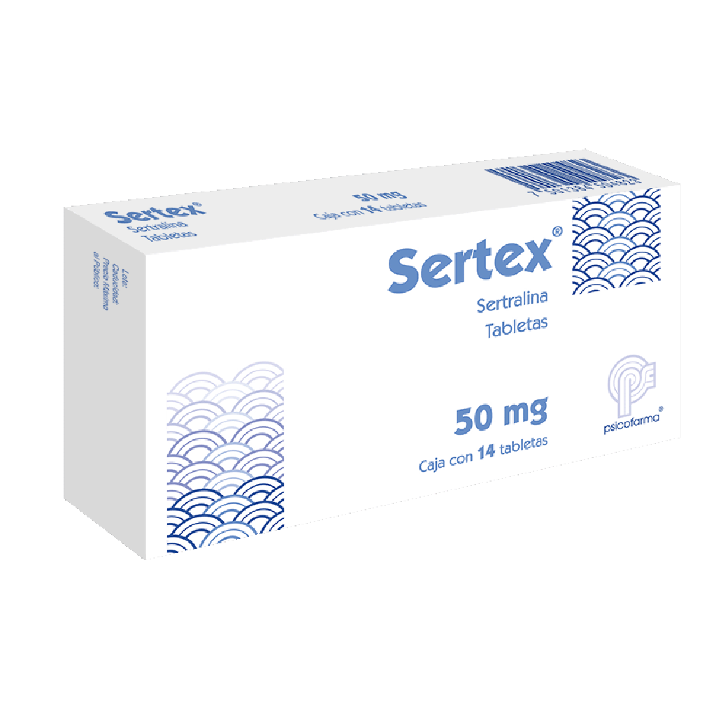 SERTEX 50 MG CON 14 TABLETAS – FARMACIA CALDERON