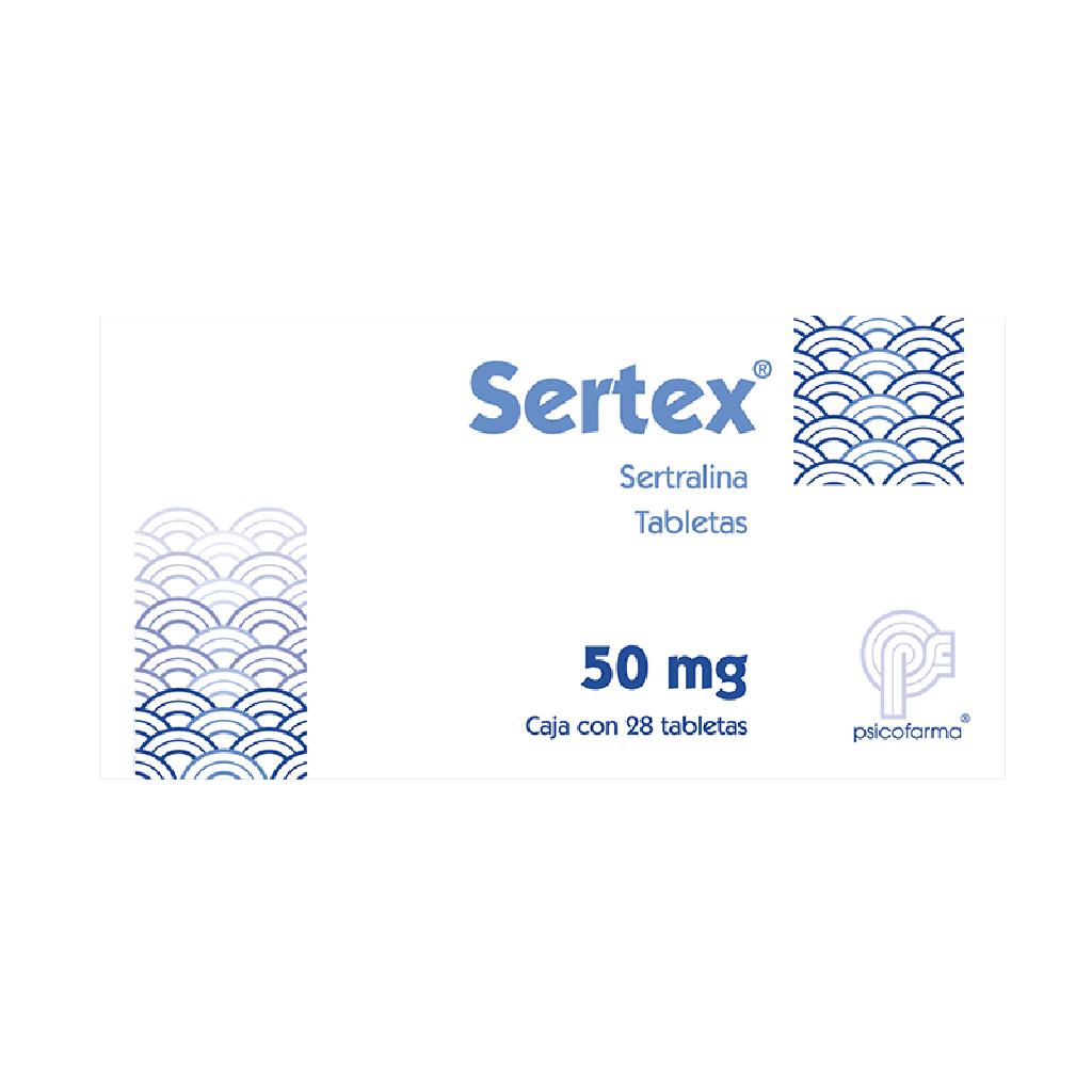 SERTEX 50MG CON 28 TABLETAS – FARMACIA CALDERON