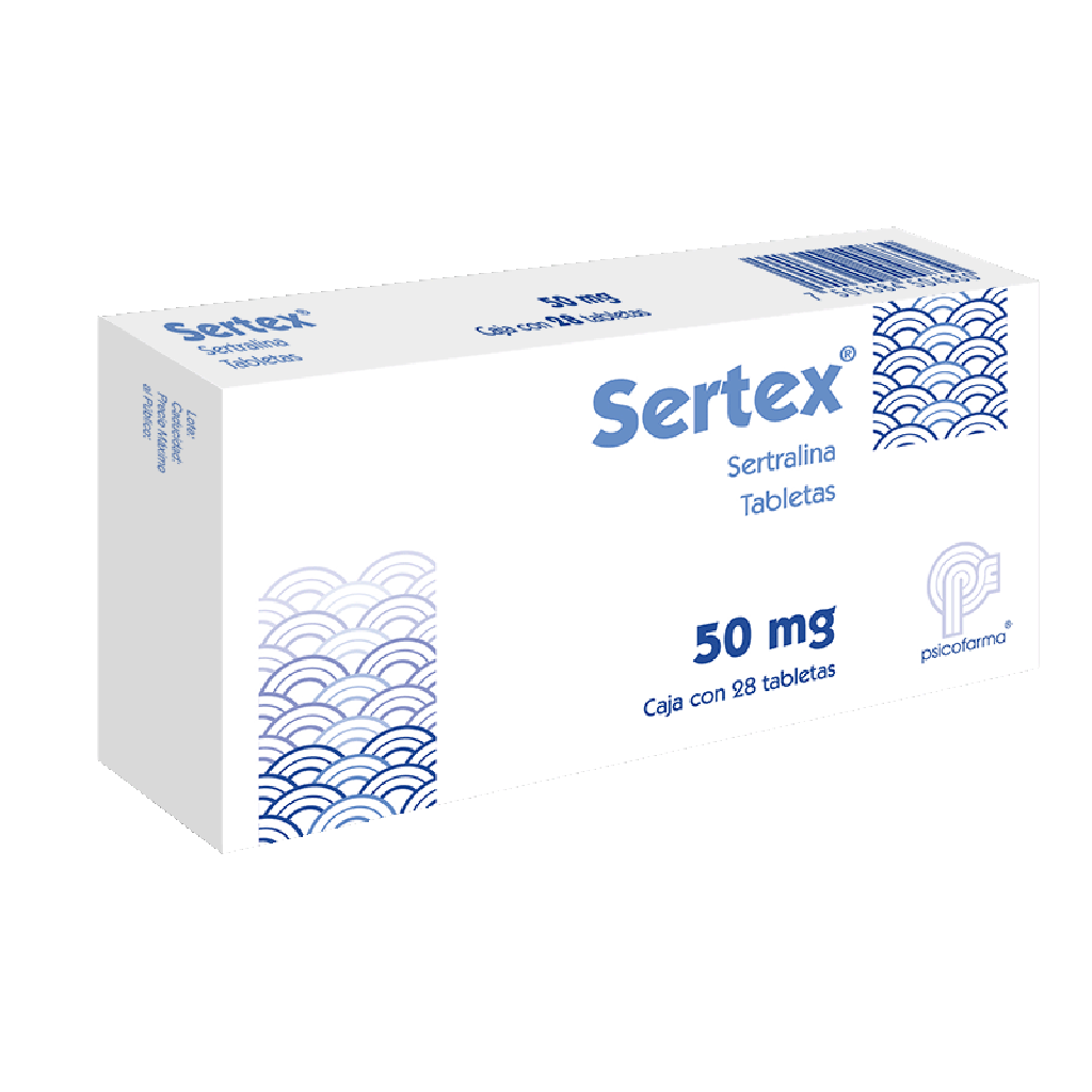 SERTEX 50MG CON 28 TABLETAS – FARMACIA CALDERON