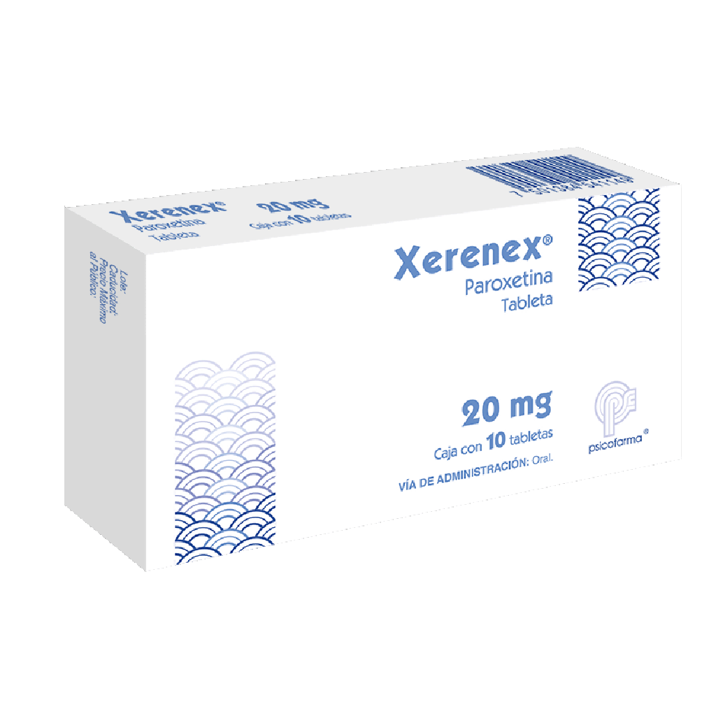 XERENEX 20MG. CON 10 TABLETAS – FARMACIA CALDERON