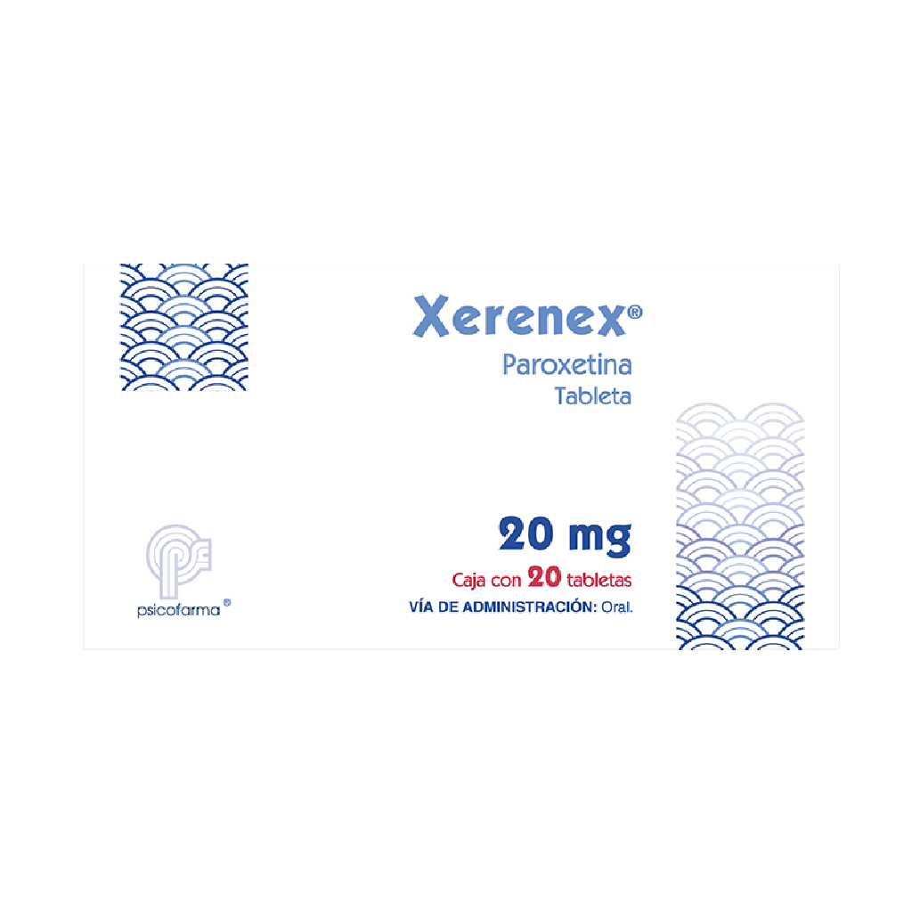 XERENEX 20 MG CON 20 TABLETAS – FARMACIA CALDERON