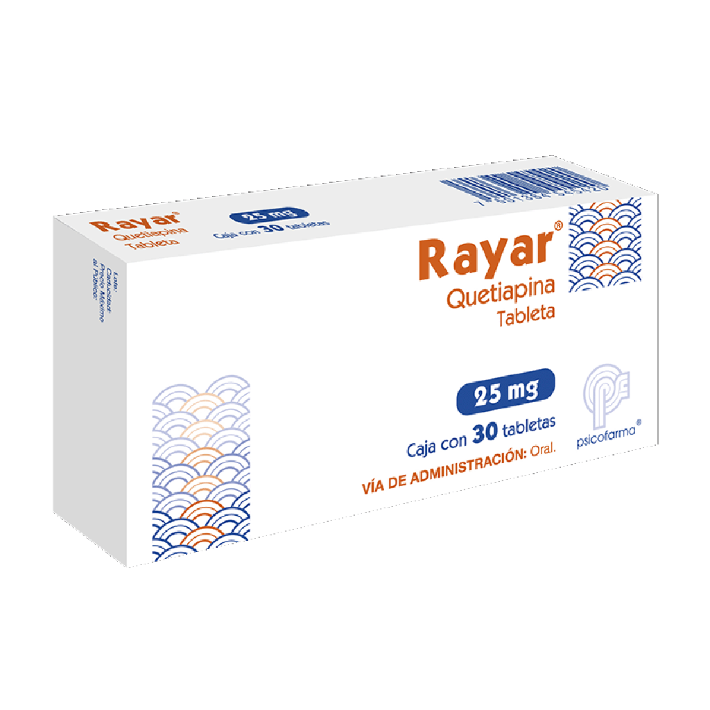 RAYAR 25MG CON 30 TABLETAS – FARMACIA CALDERON