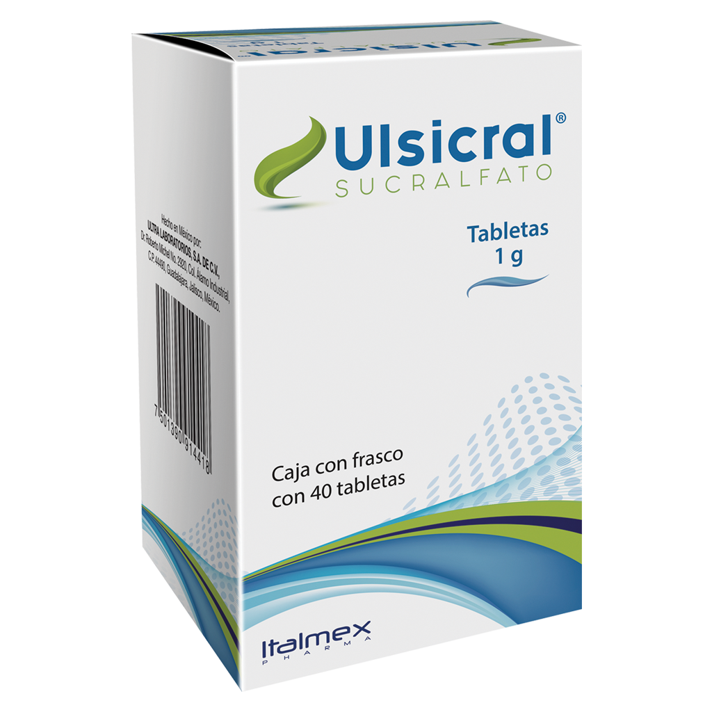 ULSICRAL 1G CON 40 TABLETAS – FARMACIA CALDERON