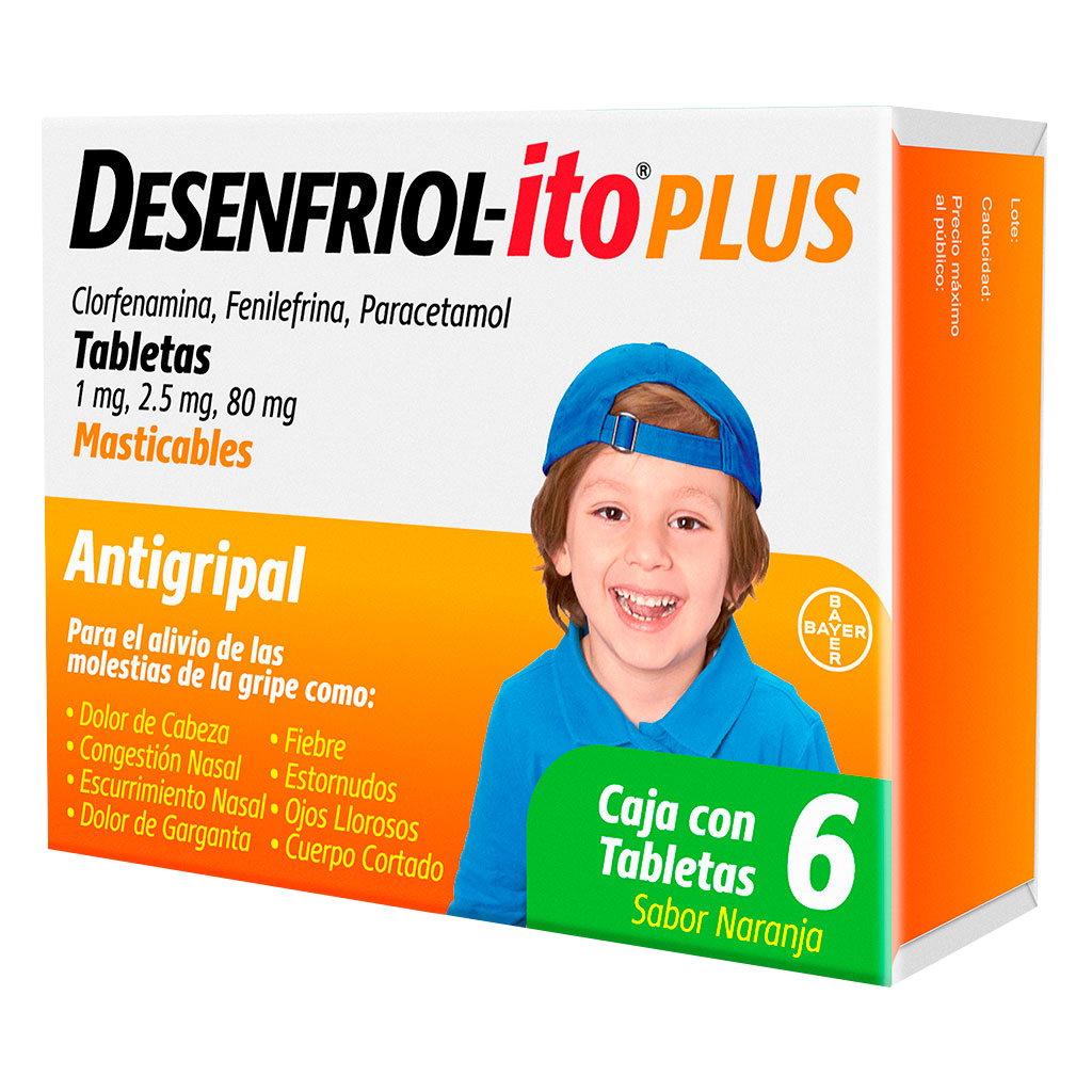 DESENFRIOLITO PLUS CON 6 TABLETAS – FARMACIA CALDERON