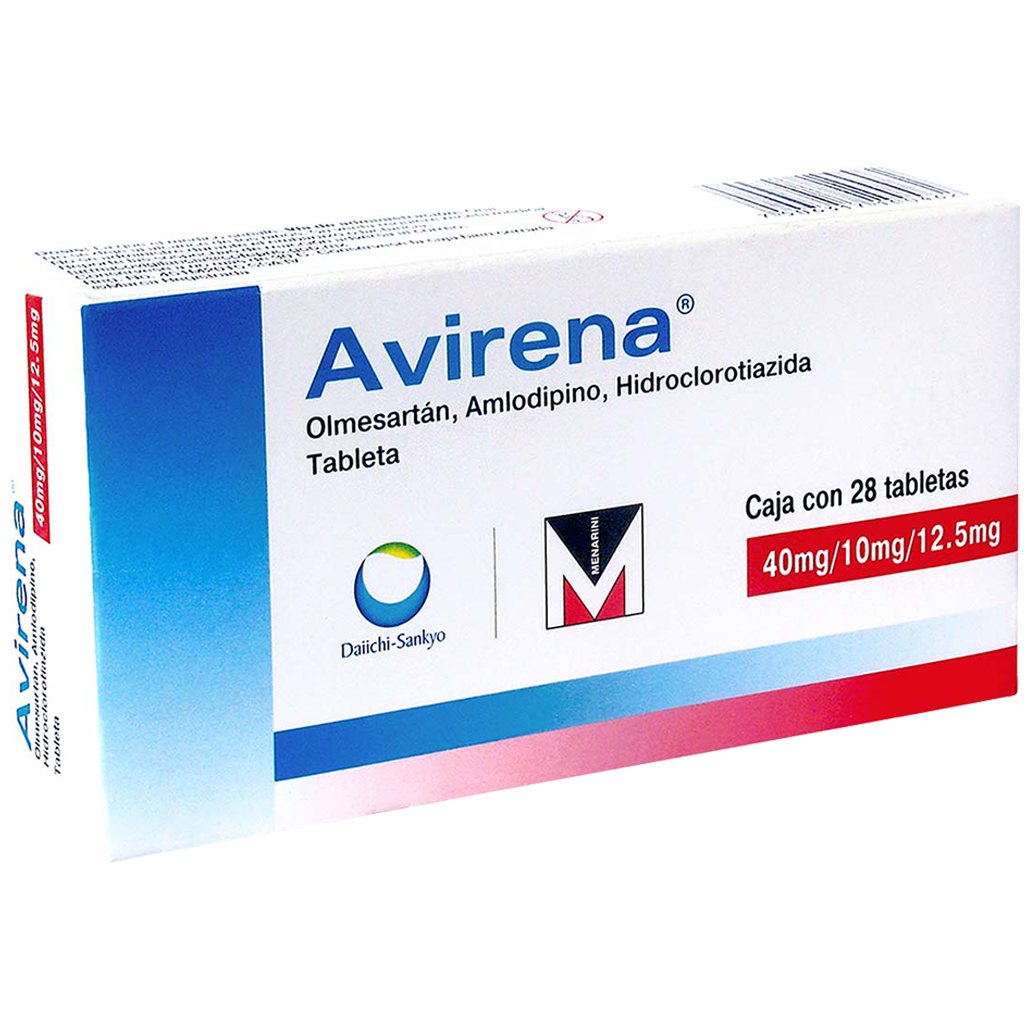 AVIRENA 40/10/12.5MG CON 28 TABLETAS – FARMACIA CALDERON