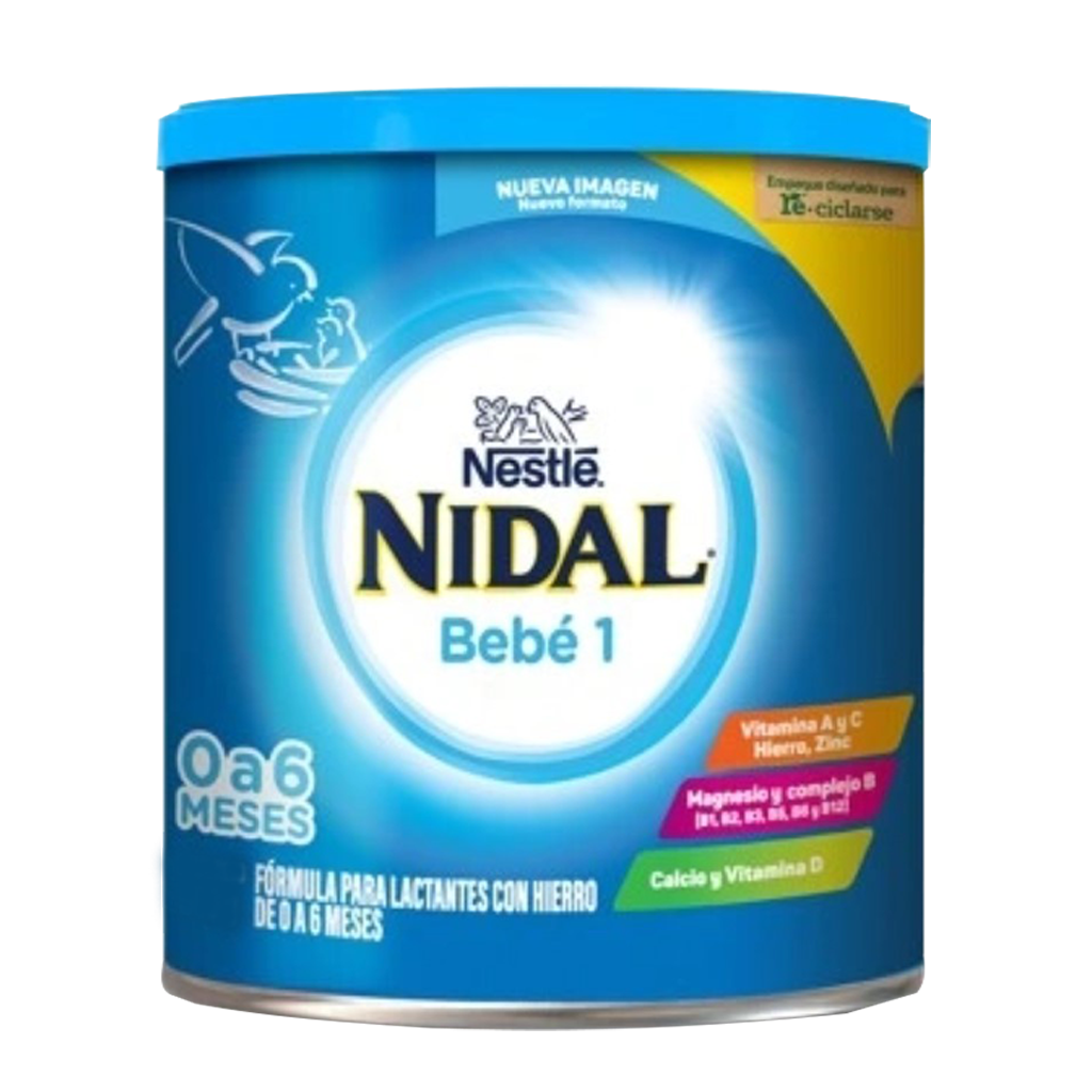 NIDAL BEBE ETAPA 1 (0 A 6 MESES) LATA CON 900G – FARMACIA CALDERON