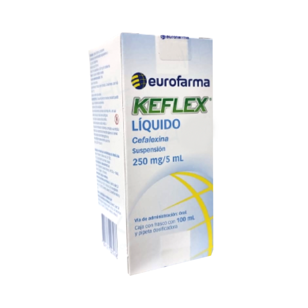 KEFLEX SUSP 250MG 100ML/ – FARMACIA CALDERON