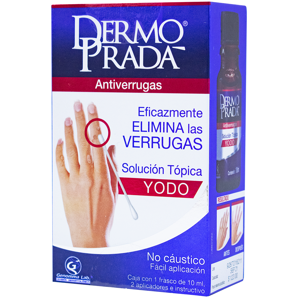 DERMOPRADA ANTI VERRUGAS SOLUCION CON 10ML – FARMACIA CALDERON