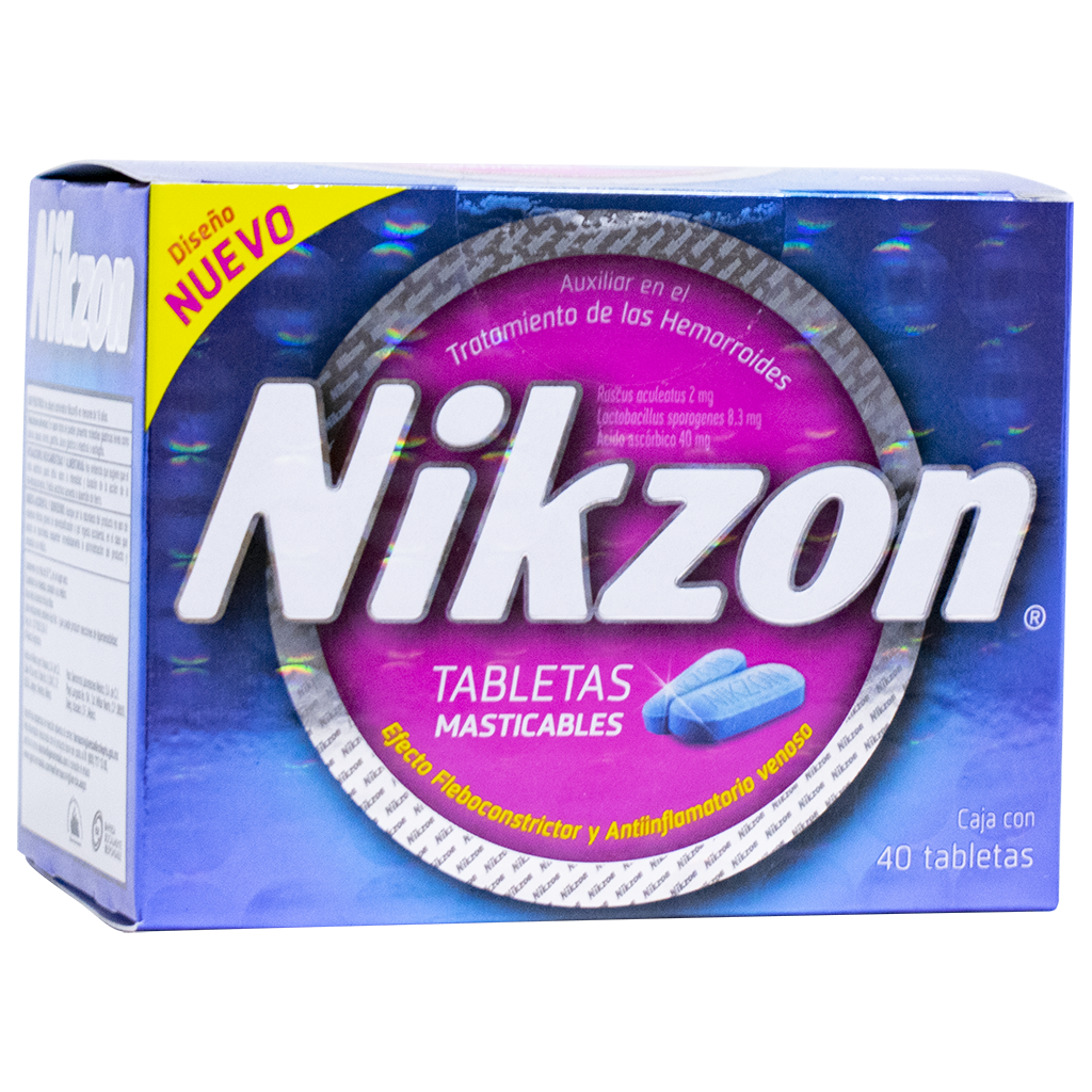 NIKZON CON 40 TABLETAS – FARMACIA CALDERON