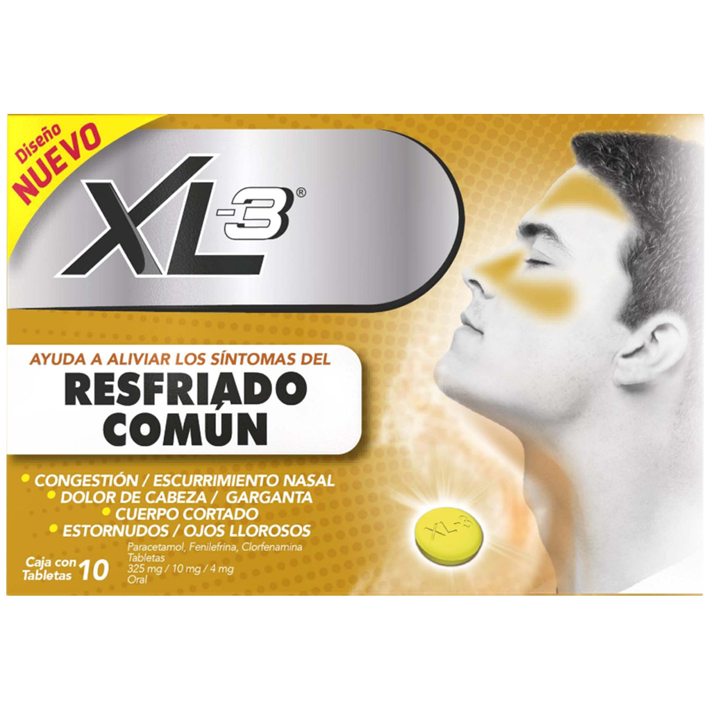 XL-3 ANTIGRIPAL CON 10 CÁPSULAS – FARMACIA CALDERON