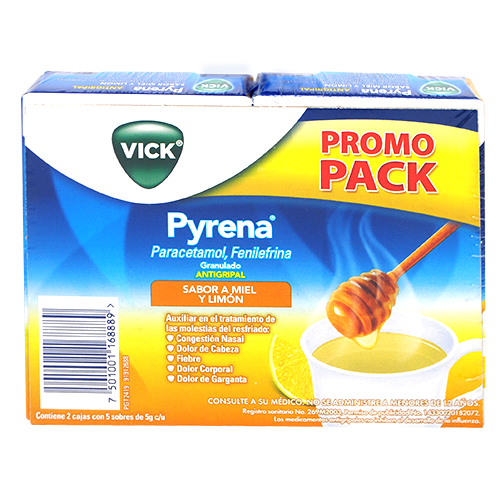VICK PYRENA CON 5 SOBRES DE 5G CADA UNO (DUO PACK) – FARMACIA CALDERON