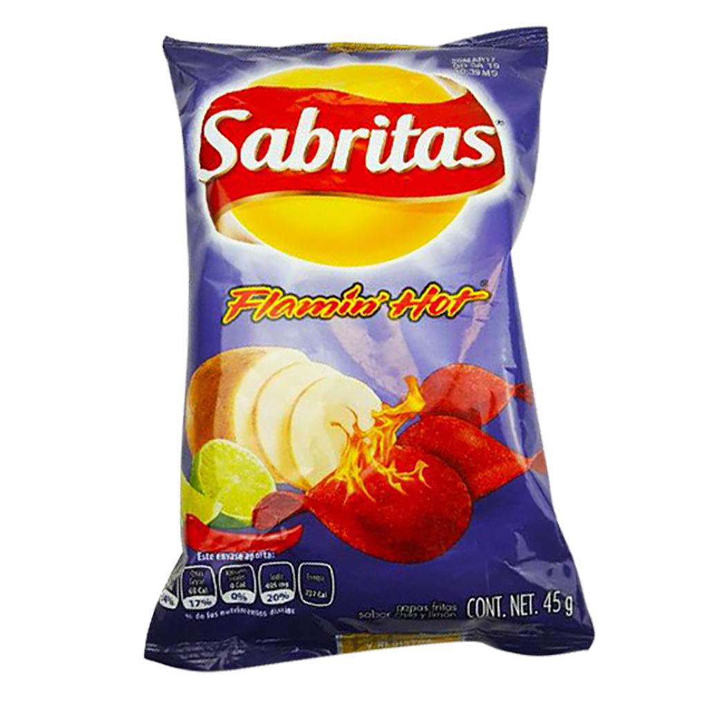 SABRITAS PAPAS FLAMIN HOT LIMON 45G – FARMACIA CALDERON