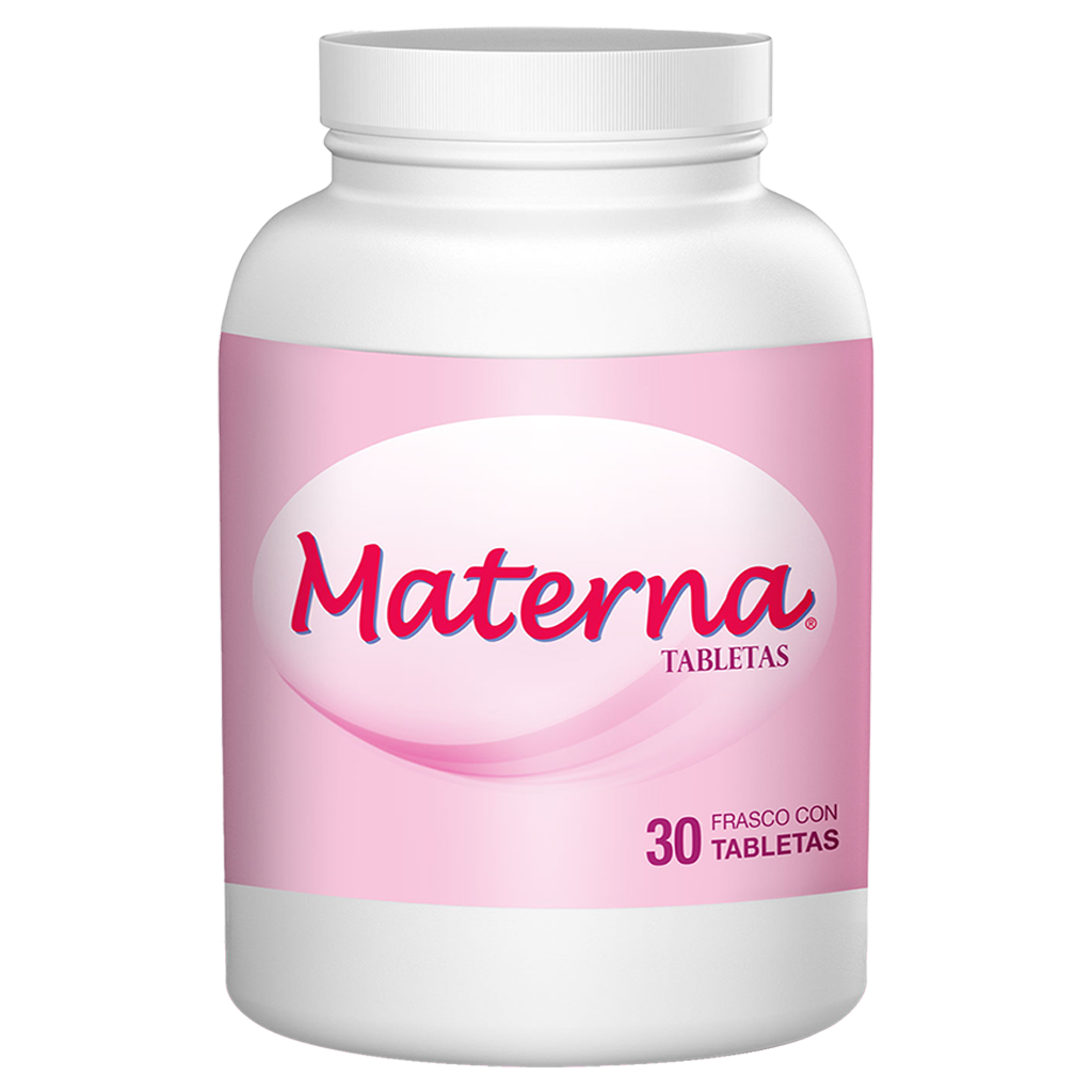 MATERNA MULTIVITAMINICO CON 30 TABLETAS – FARMACIA CALDERON