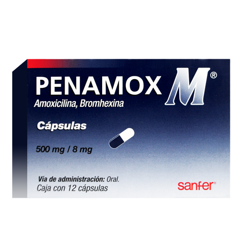 PENAMOX M 500MG CON 12 CÁPSULAS – FARMACIA CALDERON