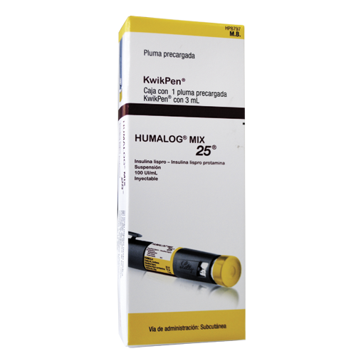 HUMALOG MIX25 KWIKPEN 100UI/ML CON 3ML – FARMACIA CALDERON