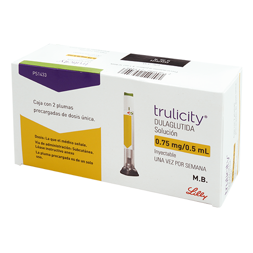 TRULICITY 0.75MG/0.5ML CAJA CON 2 JERINGAS PRELLENADAS – FARMACIA CALDERON