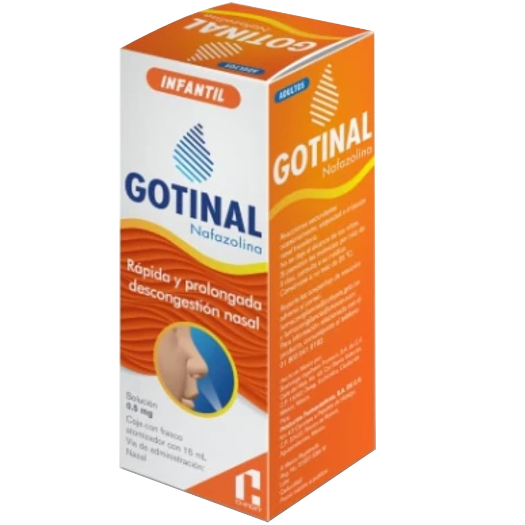 GOTINAL INFANTIL 0.50MG SPRAY NASAL CON 15ML – FARMACIA CALDERON