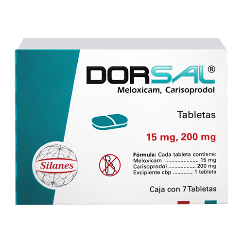DORSAL 15/200MG CON 7 TABLETAS – FARMACIA CALDERON