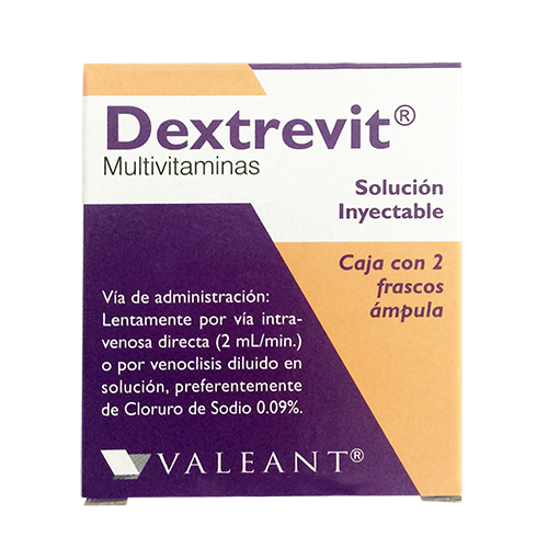 DEXTREVIT 2 FRASCOS AMPULA CON 10ML CON U – FARMACIA CALDERON