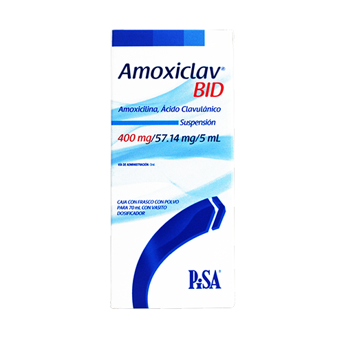 AMOXICLAV BID 400MG SUSPENSION CON 70ML – FARMACIA CALDERON