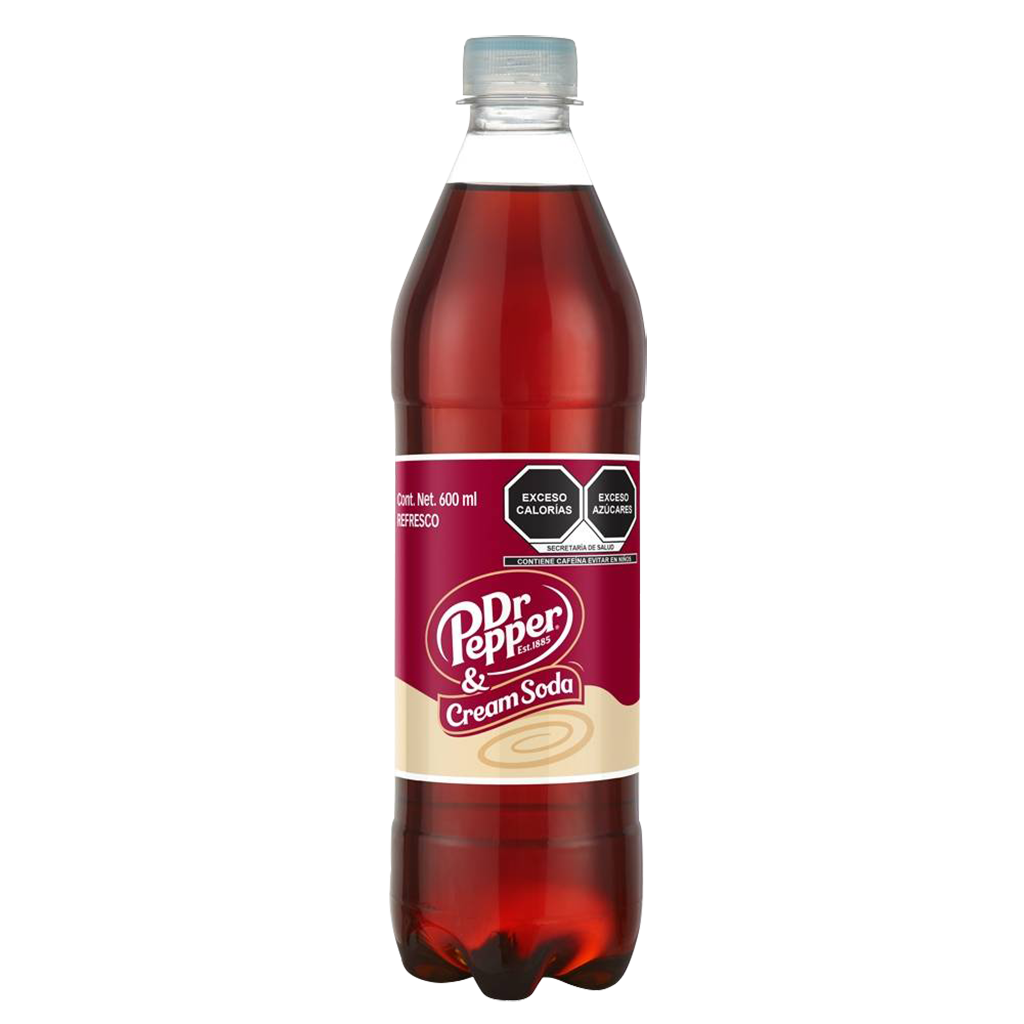 DR PEPPER CREAM SODA BOTELLA DE 600ML – FARMACIA CALDERON