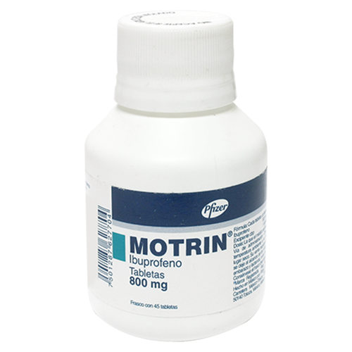 MOTRIN 800MG CON 45 GRAGEAS – FARMACIA CALDERON