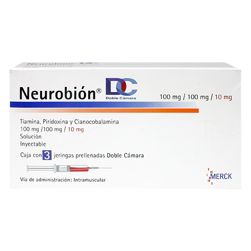 NEUROBION DC 100/100/10MG SOLUCION INYECTABLE CON 3 AMPOLLETAS ...