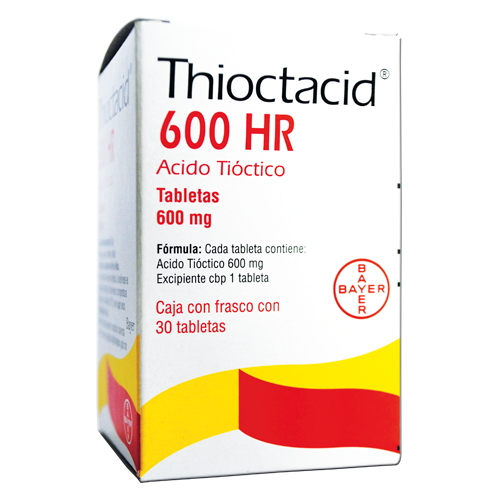 THIOCTACID-600HR 600MG CON 30 COMPRIMIDOS – FARMACIA CALDERON
