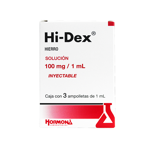 HIDEX SOLUCION INYECTABLE INTRA MUSCULAR CON 3 AMPOLLETAS – FARMACIA ...