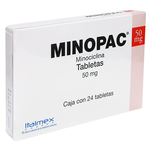 MINOPAC 50MG CON 24 TABLETAS – FARMACIA CALDERON
