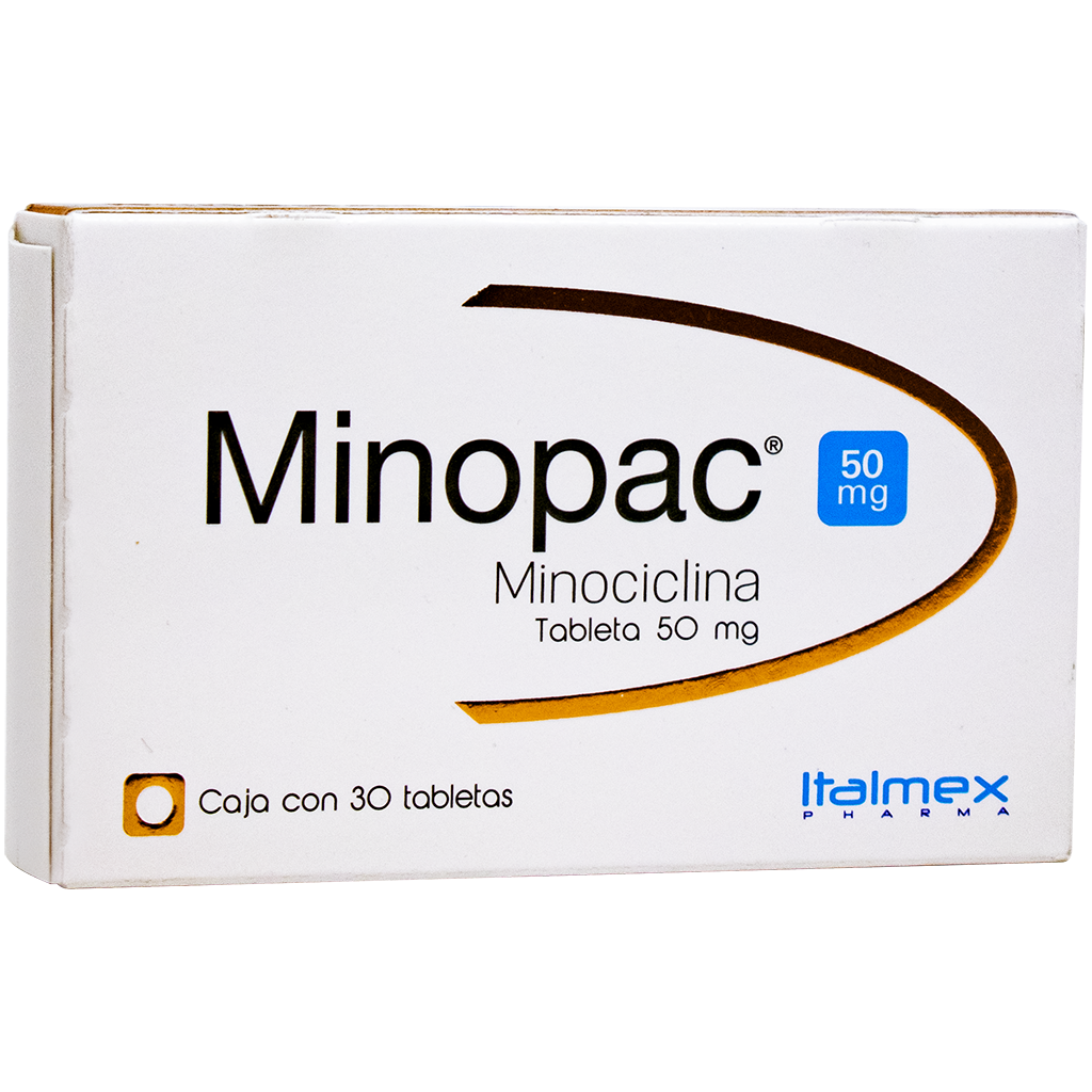 MINOPAC 50MG CON 30 TABLETAS – FARMACIA CALDERON