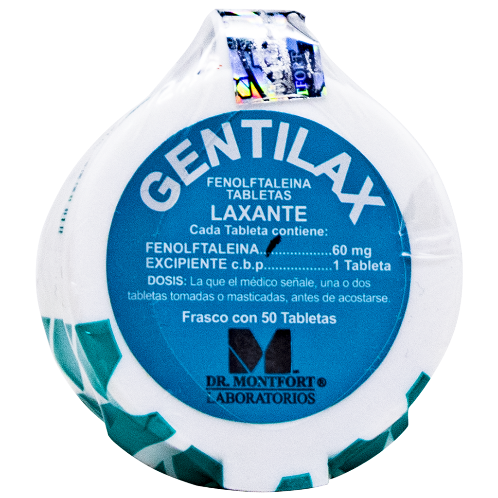 GENTILAX CON 50 TABLETAS – FARMACIA CALDERON