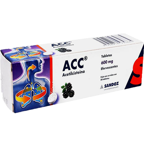 ACC 600MG CON 20 TABLETAS EFERVESCENTES – FARMACIA CALDERON