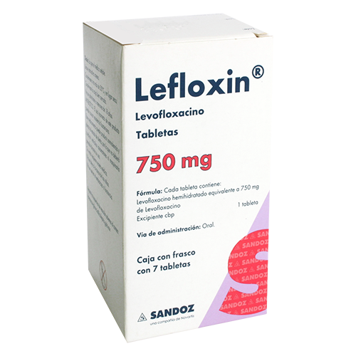 LEFLOXIN 750MG CON 7 TABLETAS – FARMACIA CALDERON