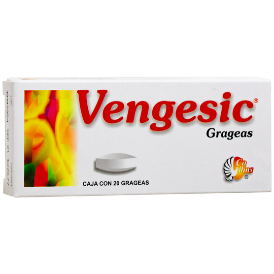 VENGESIC CON 20 GRAGEAS – FARMACIA CALDERON